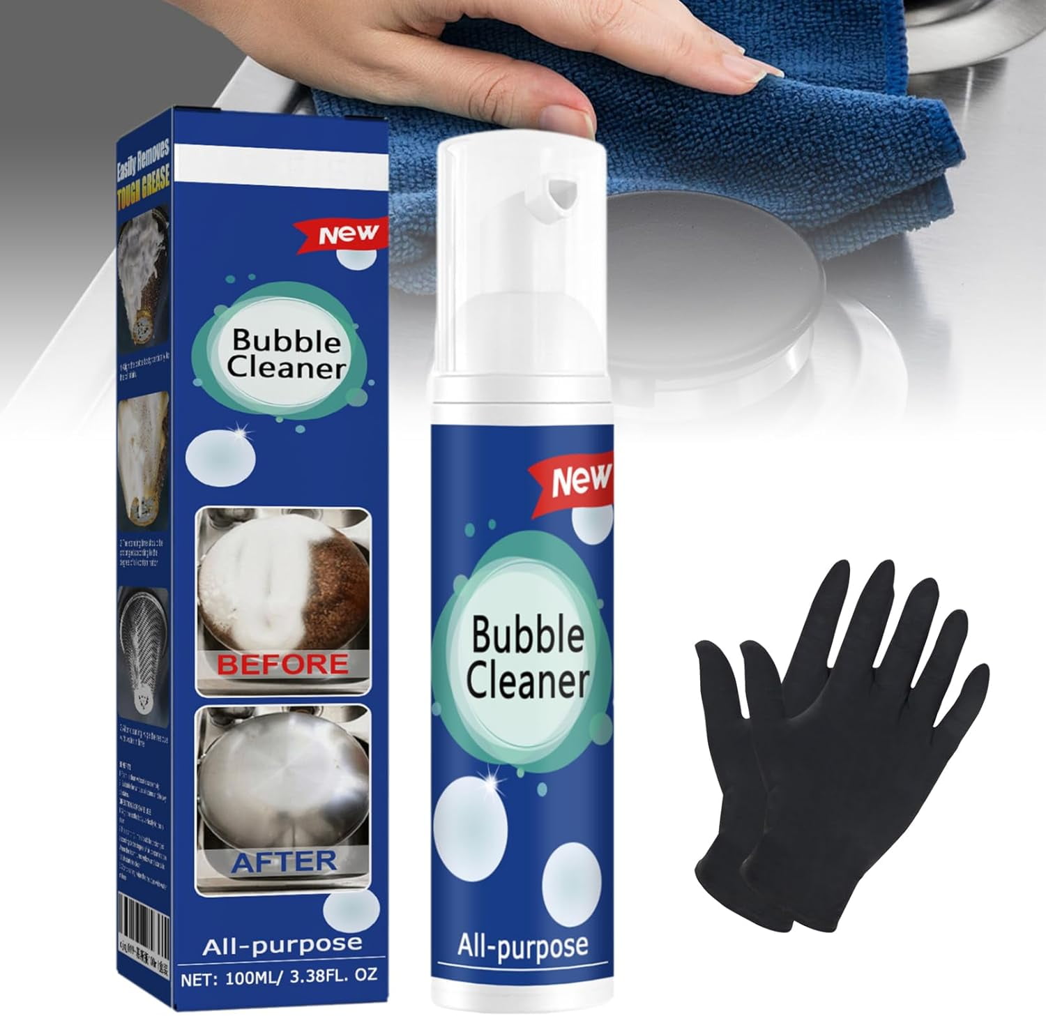 Nuvilux Bubble Cleaner, Nuvilux Magic Cleaner, All Purpose Bubble ...