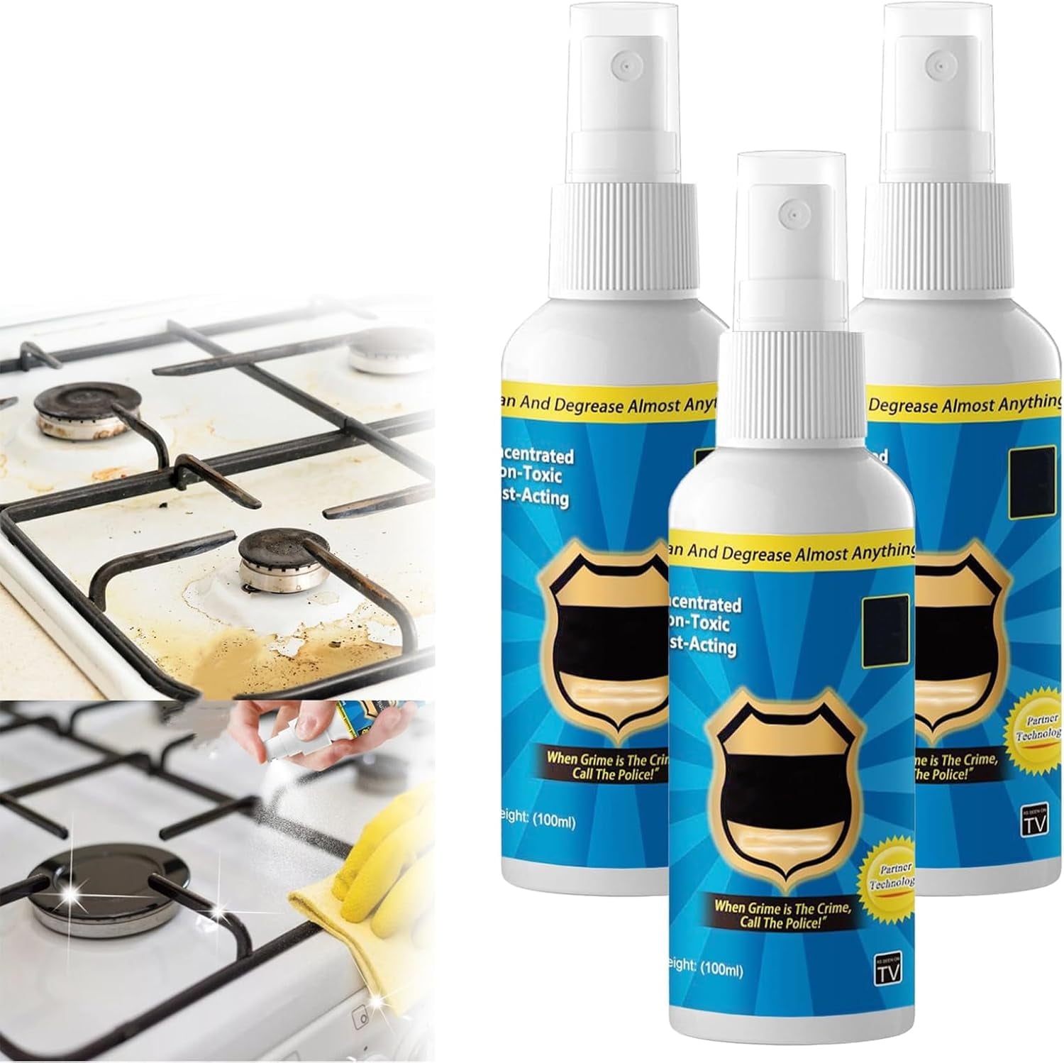 Nuvilux Magic Degreaser Cleaner Spray, Multi Purpose Wash Free Magic ...