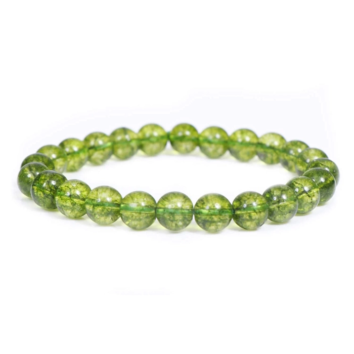 Nuvin Natural Peridot Gemstone Bracelet for Vastu Feng Shui Chakra Aura ...