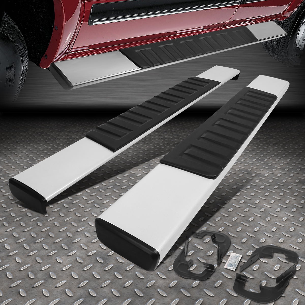 Nuvision for 07-19 Silverado Sierra Standard Cab 6" Aluminum Side Step ...