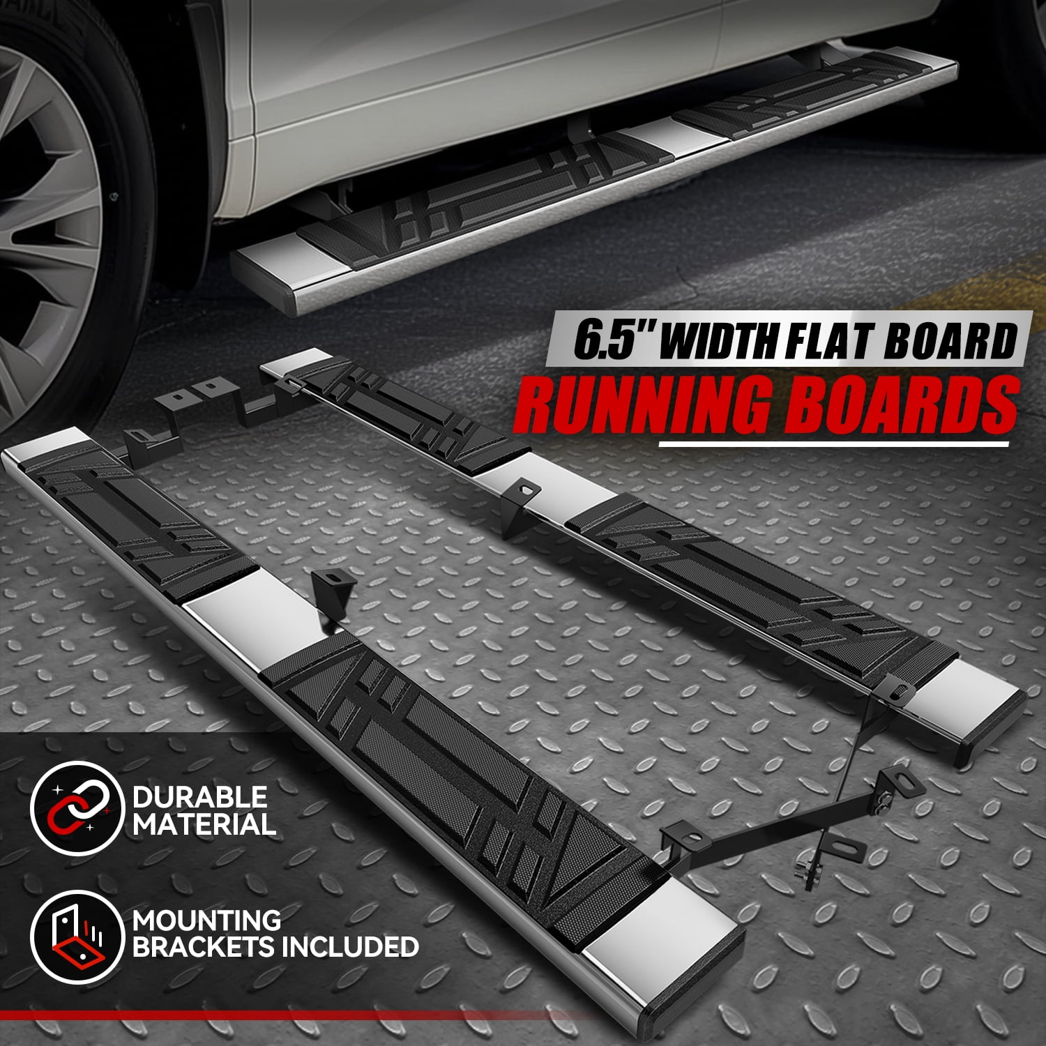 Nuvision for 14-19 Toyota Highlander 6.5" Side Premium Running Boards ...