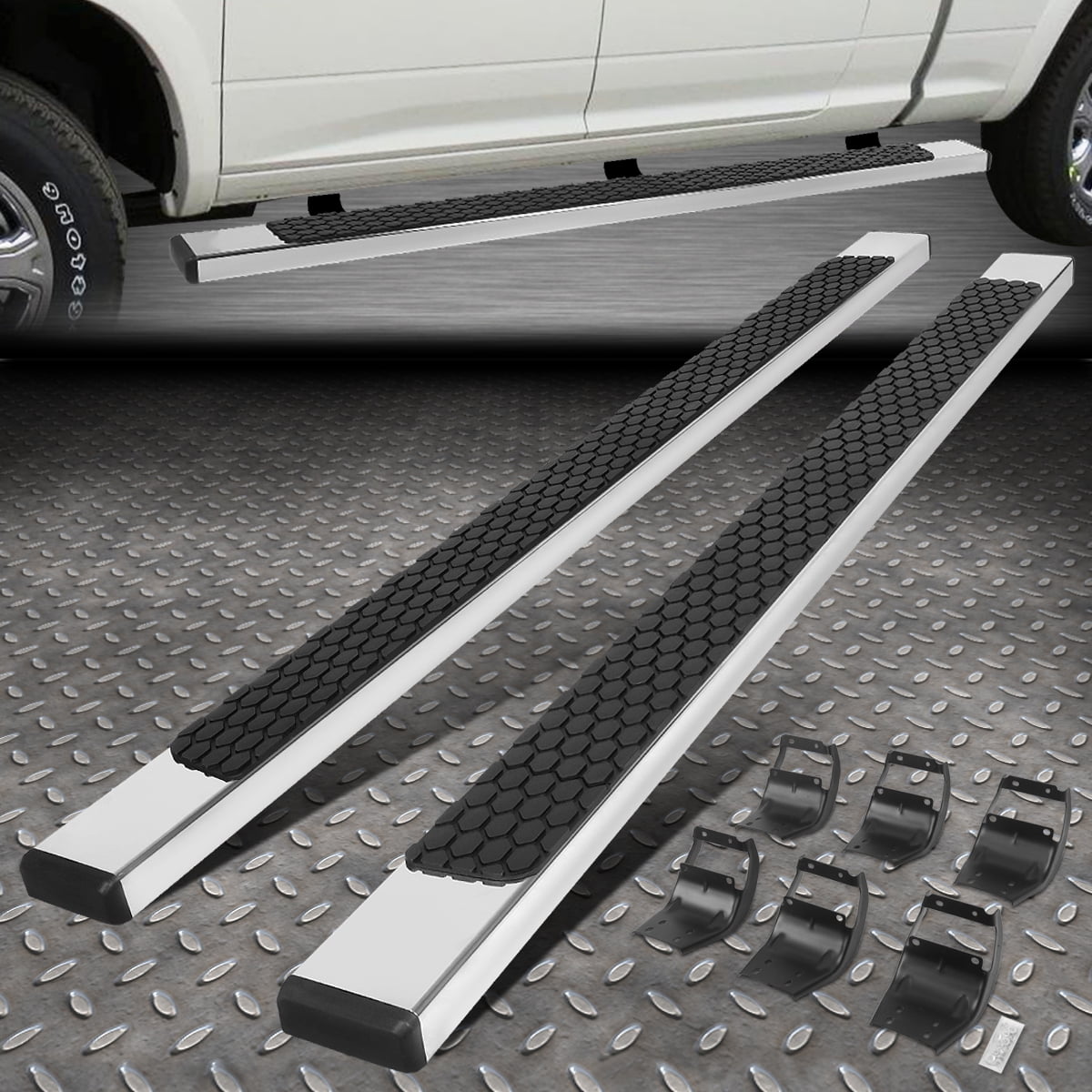 Nuvision for 15-24 Ford F-150 F-250 F-350 Extended Cab 5" Side Step Bar ...
