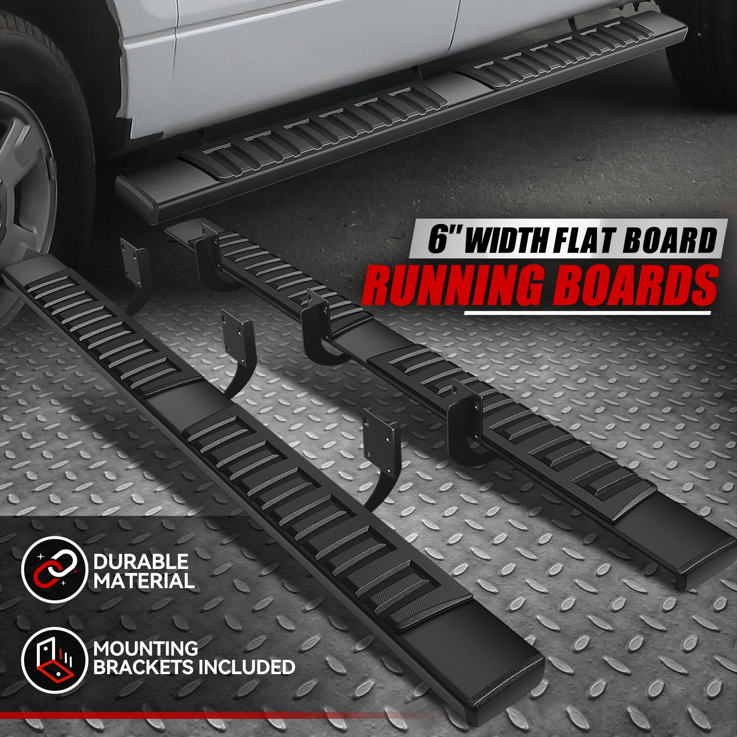 Nuvision for 99-16 Ford F250 F350 Super Duty Crew Cab 6" Running Board ...
