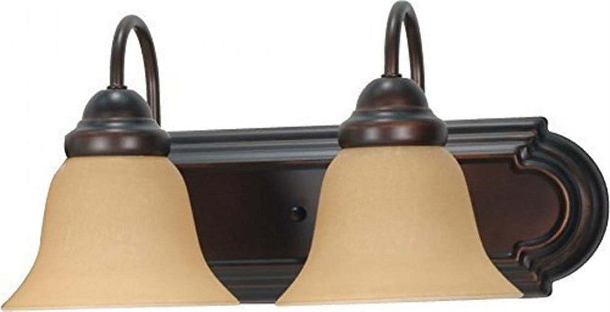 Nuvo 60-1264 - Ballerina 2 Light 18" Vanity w/ Champagne Linen Washed ...