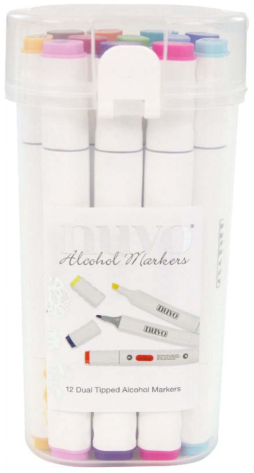 Nuvo Alcohol Markers 12/Pkg-Radiant & Bold - Walmart.com