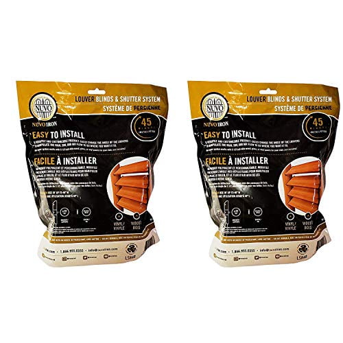 Nuvo Iron Louver Blinds & Shutter System - Hardware Kit (Designed for ...