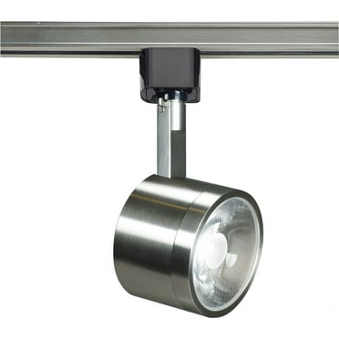 12W Integrated LED Track Fixture with Polycarbonate Head, Silver and ...