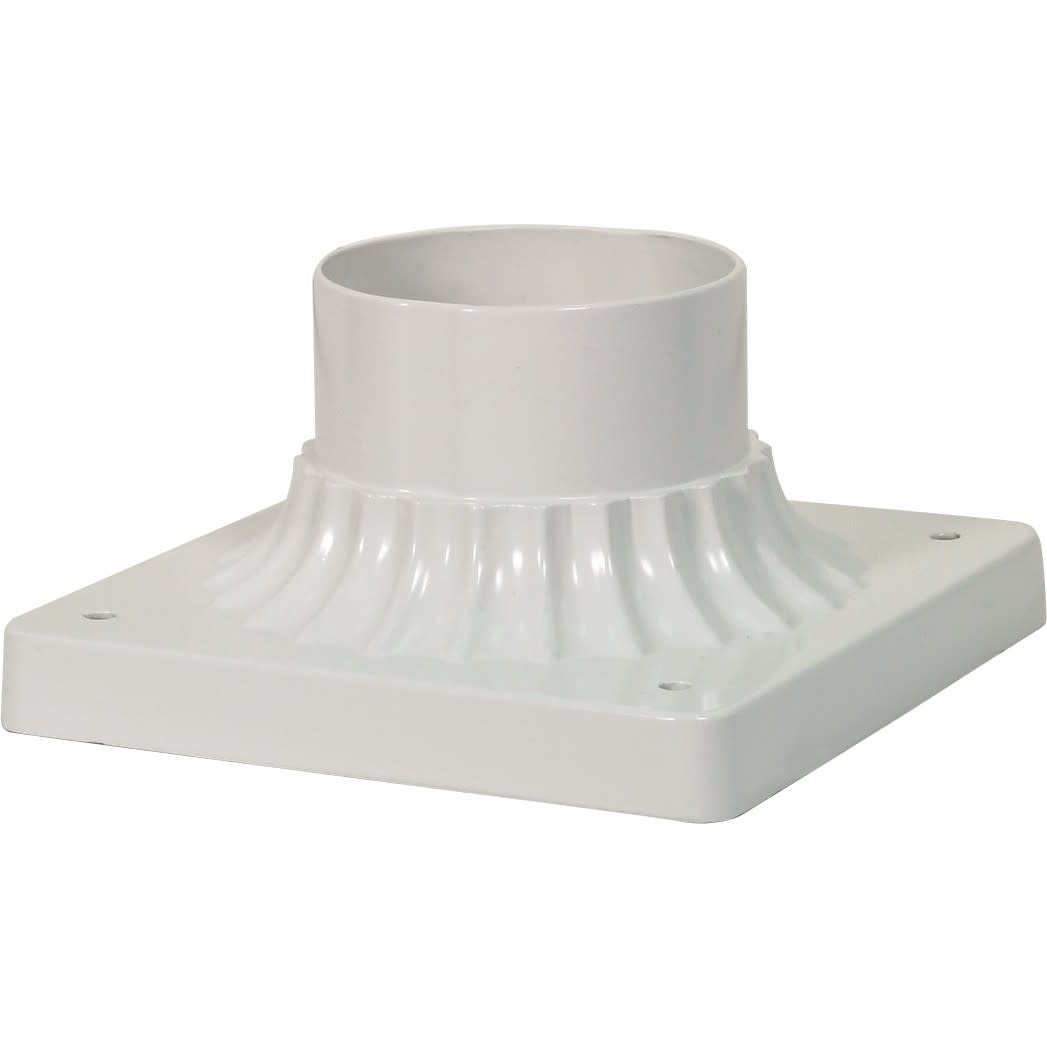 Nuvo Lighting 25/120 6" Aluminum Pier Mount Base - White - Walmart.com