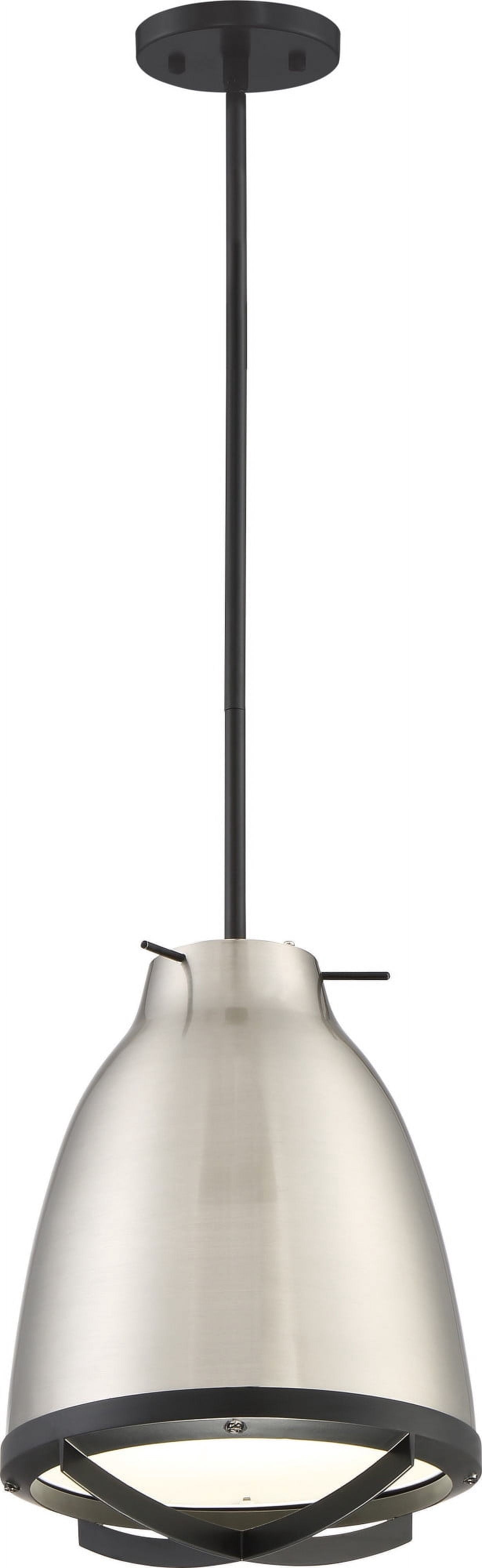 Nuvo 62-862 - Thrust Large LED Pendant; Brushed Nickel / White Accent ...