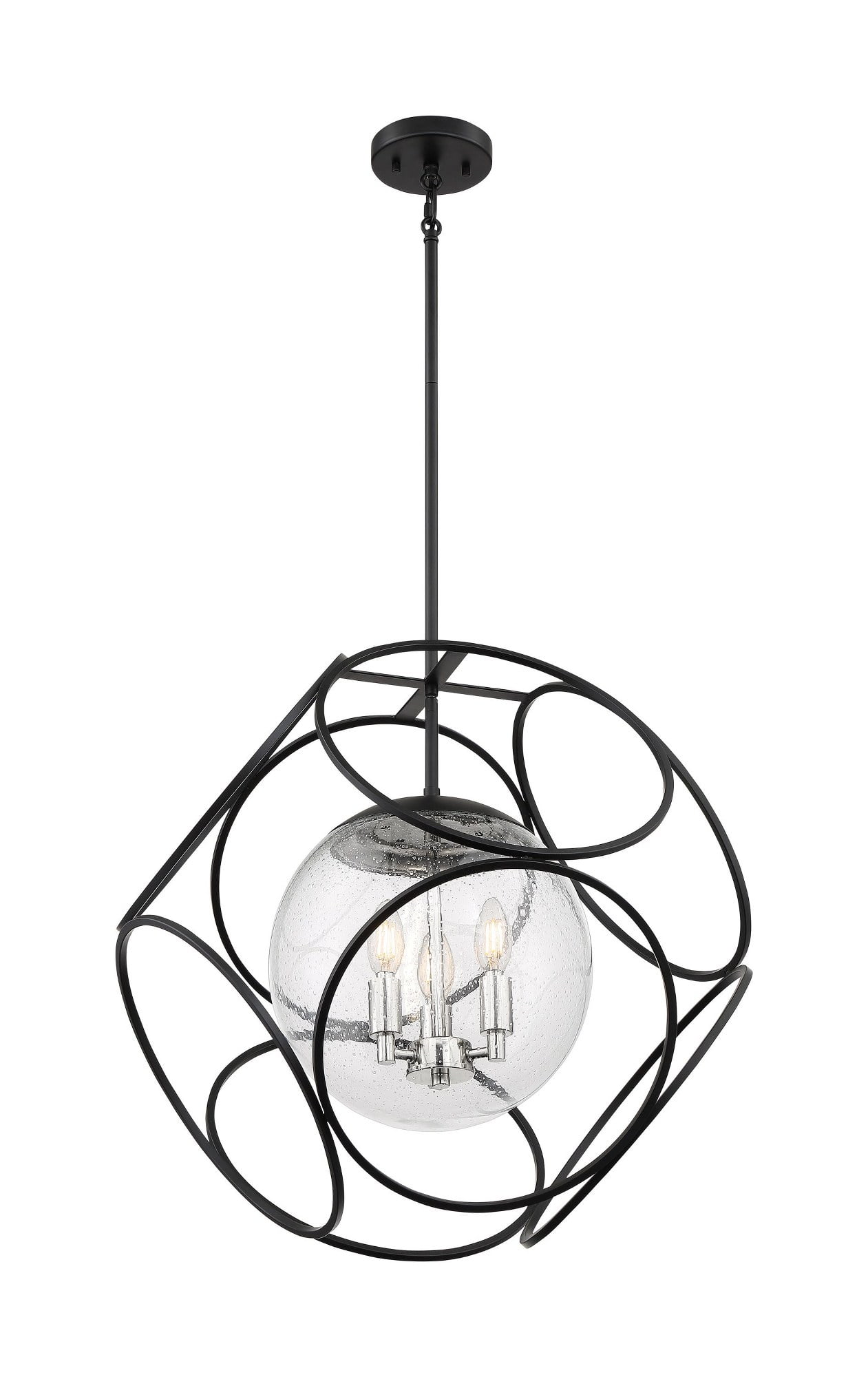 60/6937-Nuvo Lighting-Aurora-3 Light Pendant-8 Inches Wide by 23 Inches ...
