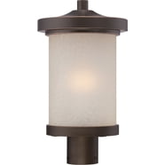 Puleo International Indoor/Outdoor 7 ft. Potted Holiday Lamp Post with ...