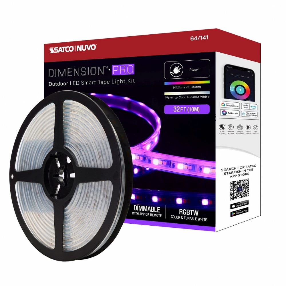 Nuvo Lighting - Dimension Pro - 30W LED Tape Light with Plug Connection ...