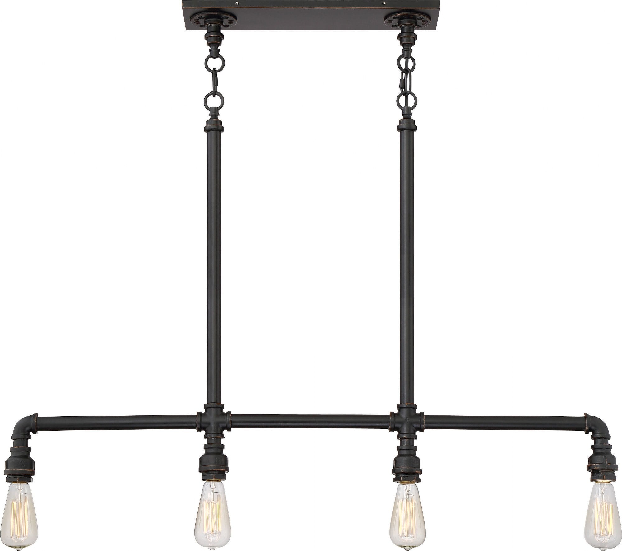 Nuvo Lighting - Iron-Four Light Trestle-2.31 Inches Wide by 17 Inches ...
