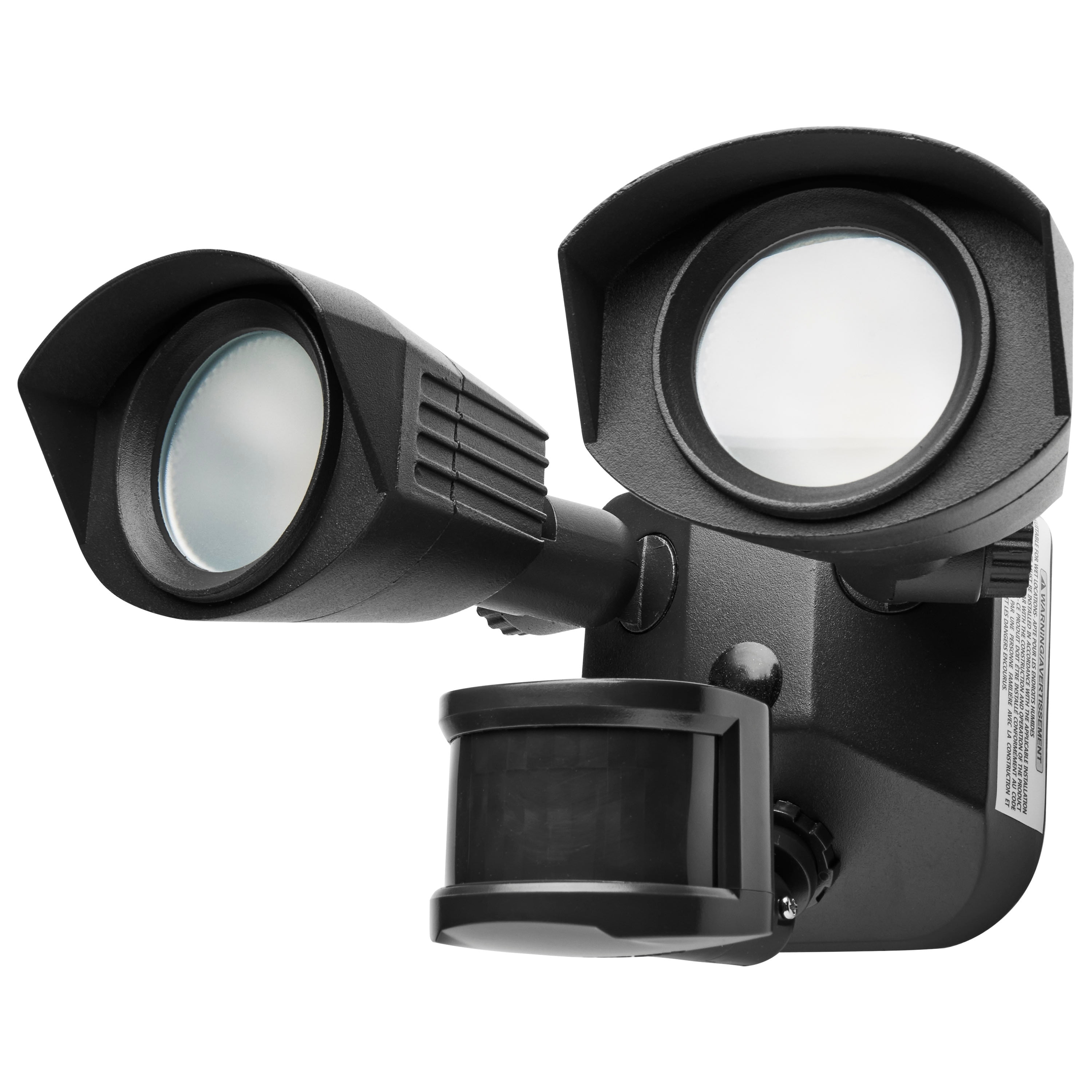 Nuvo Lighting LED Security Light - Dual Head - Black Finish - 3000K ...