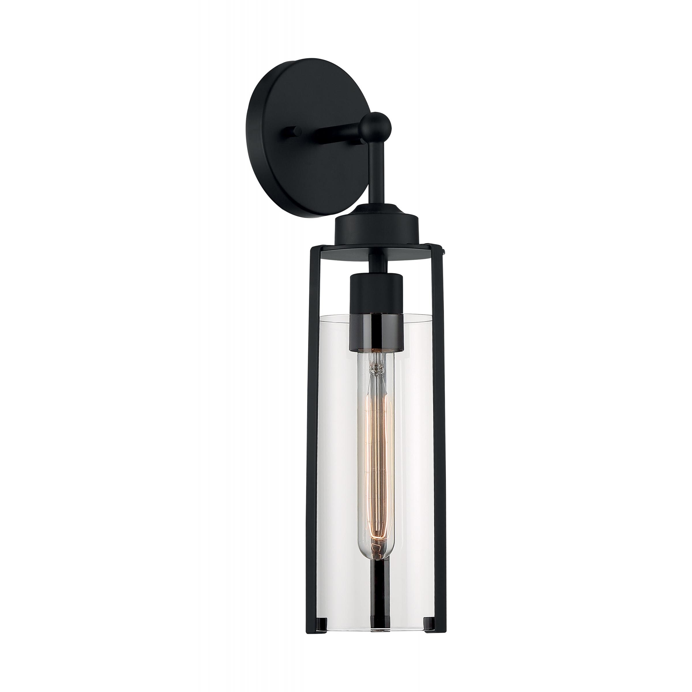 ART+LIGHT Adjustable Wall Sconce with Telescopic Swing Arm, Matte Black ...