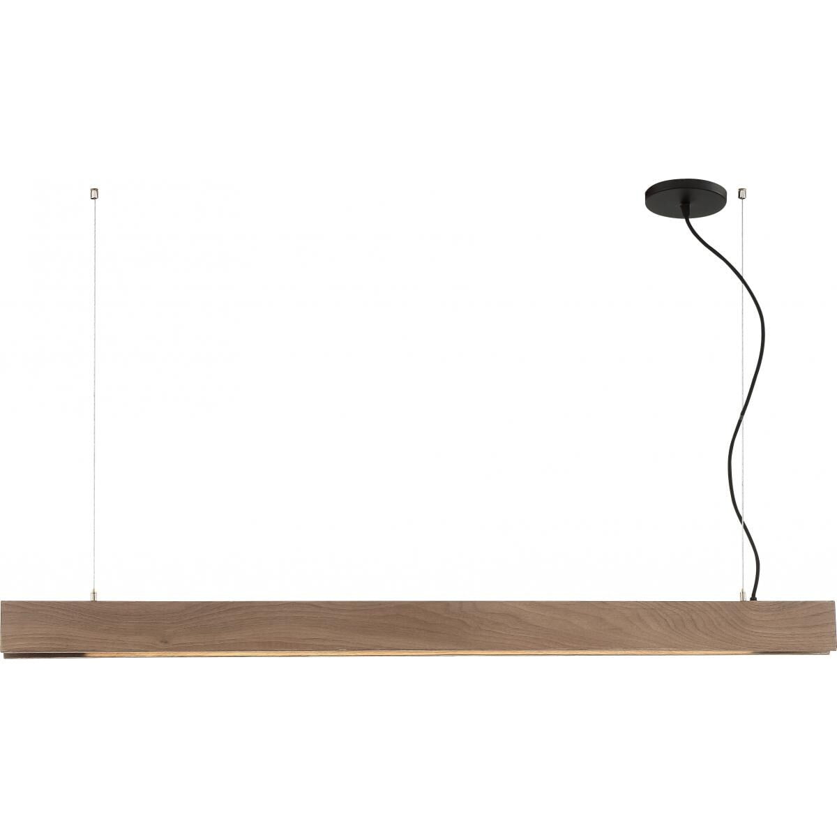 Nuvo Lighting Task Wood Linear LED Pendant Light - Walmart.com