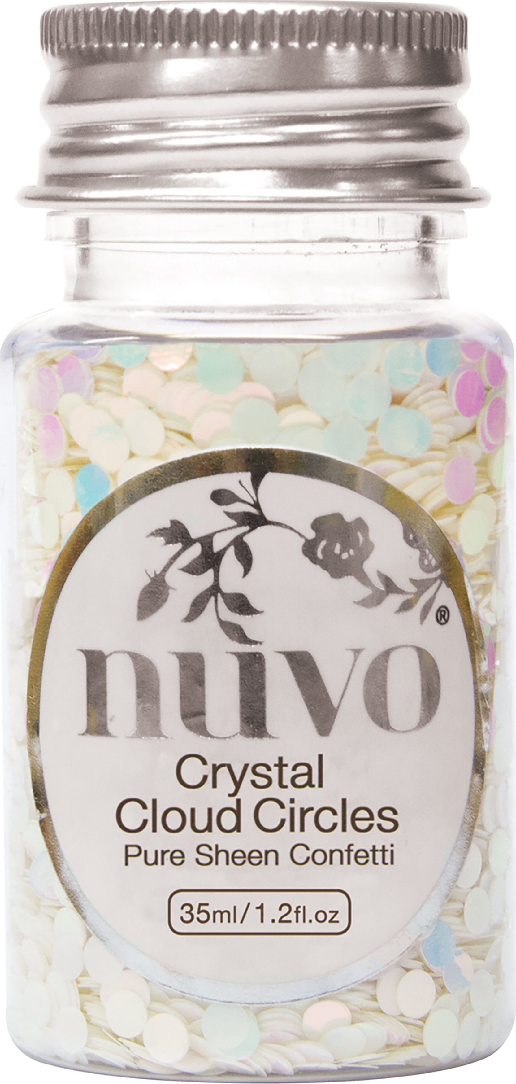 Nuvo Pure Sheen Confetti 1Oz-Crystal Cloud Circles - Walmart.com
