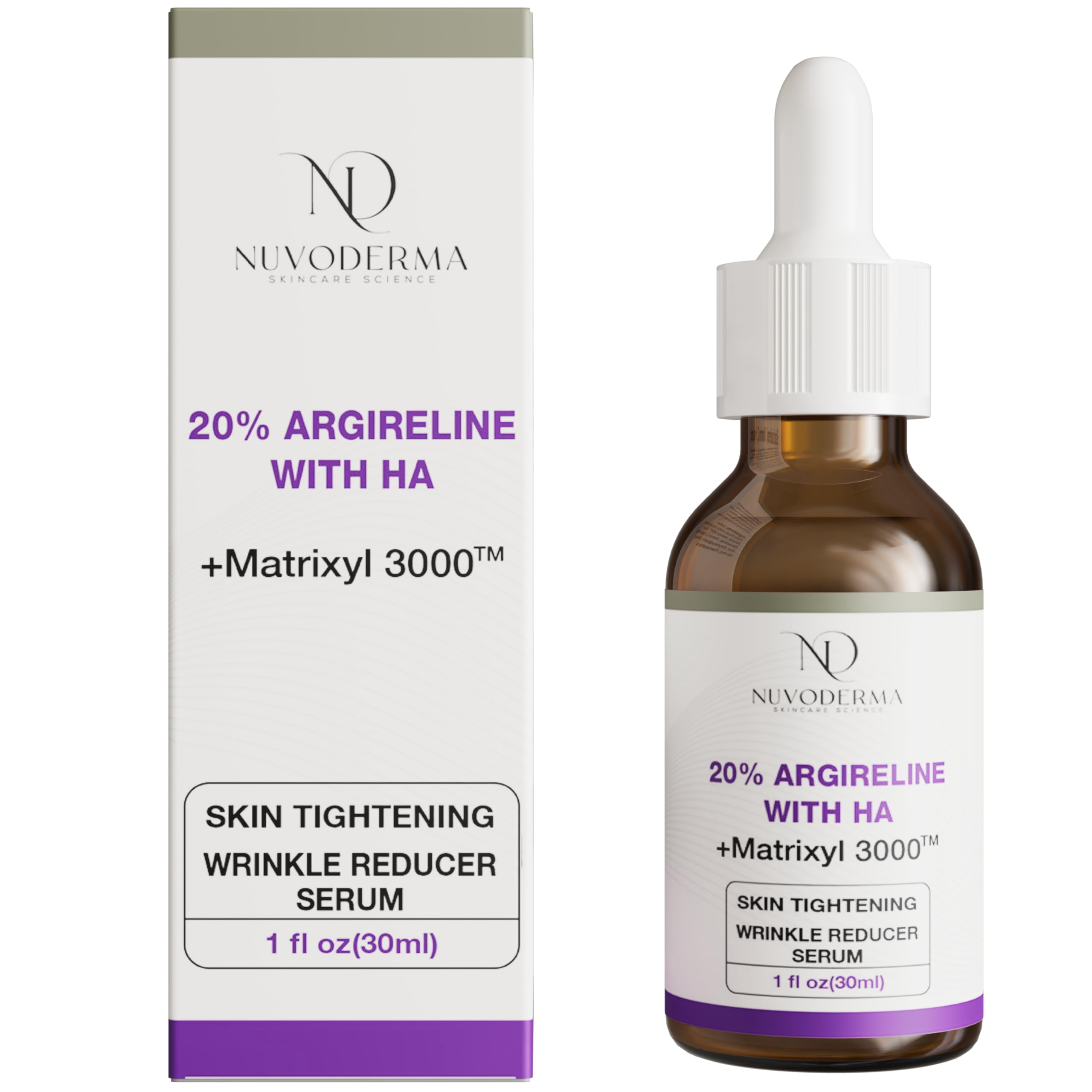 Nuvoderma Argireline Serum - Advanced HYZ01 Serum for Skin with 20% ...