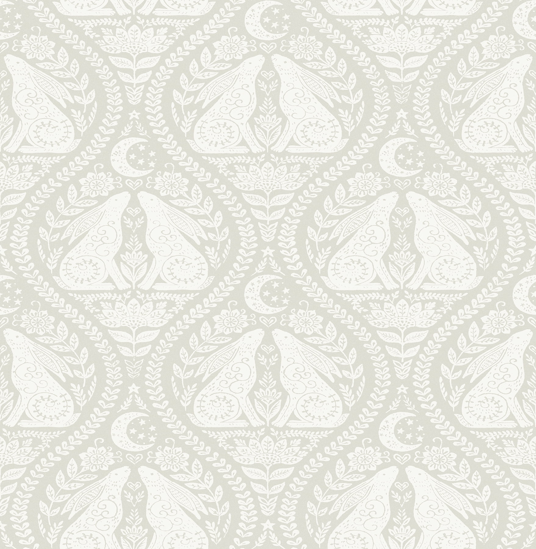 Nuwallpaper Moon Rabbit Peel & Stick Wallpaper - Walmart.com