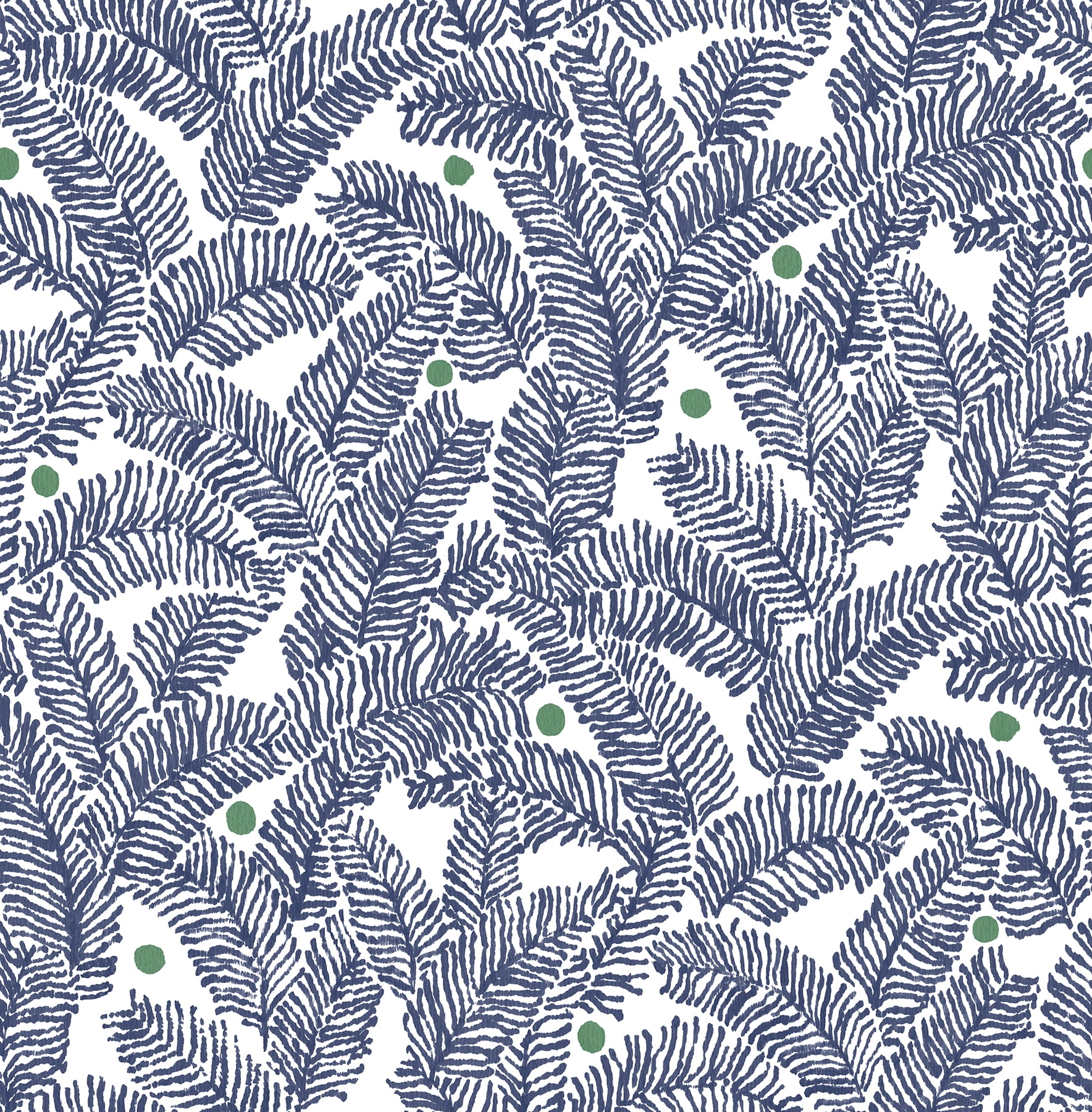Nuwallpaper Navy Fernanda Peel & Stick Wallpaper - Walmart.com