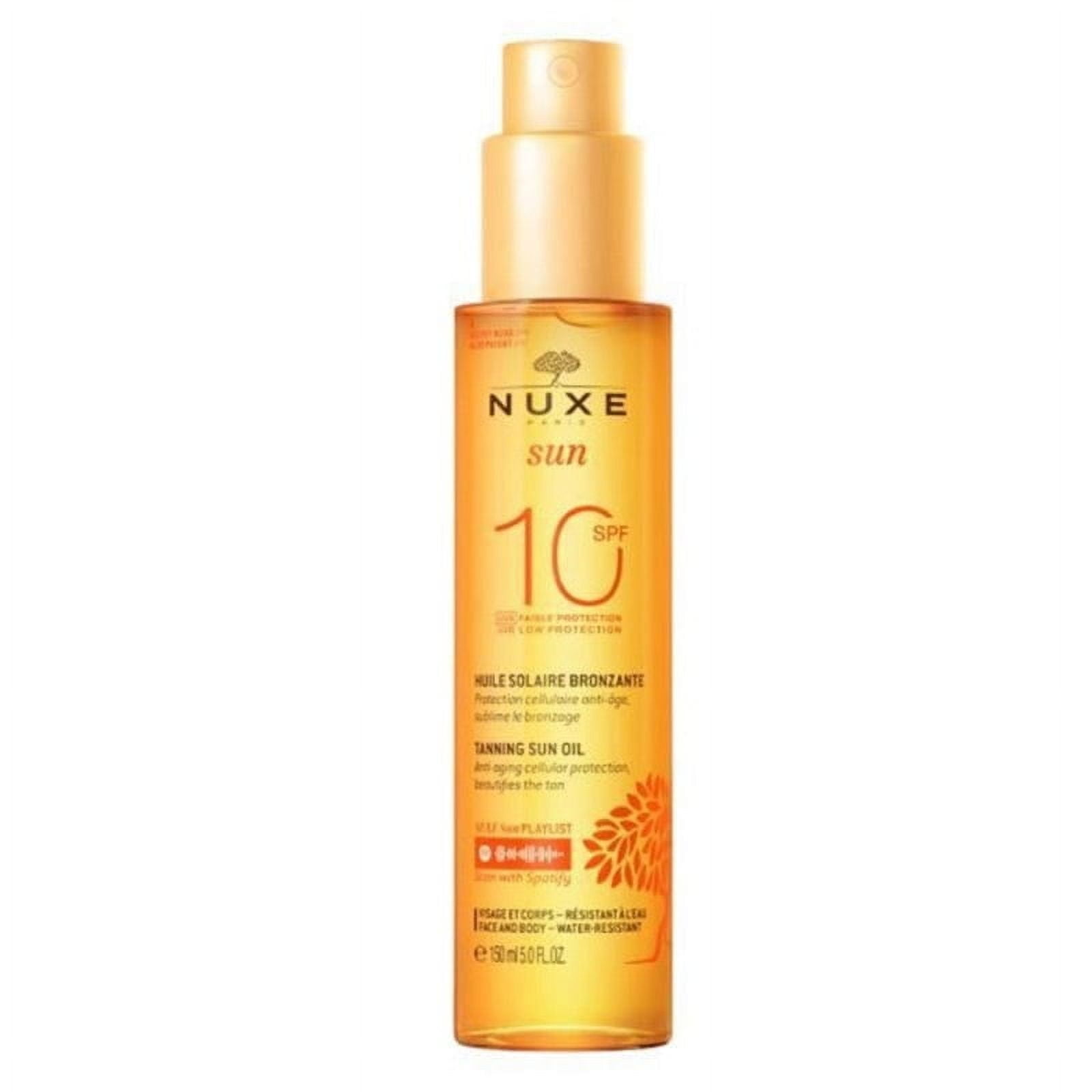 Nuxe Sun Tanning Oil Face & Body SPF10 150 ml - Walmart.com
