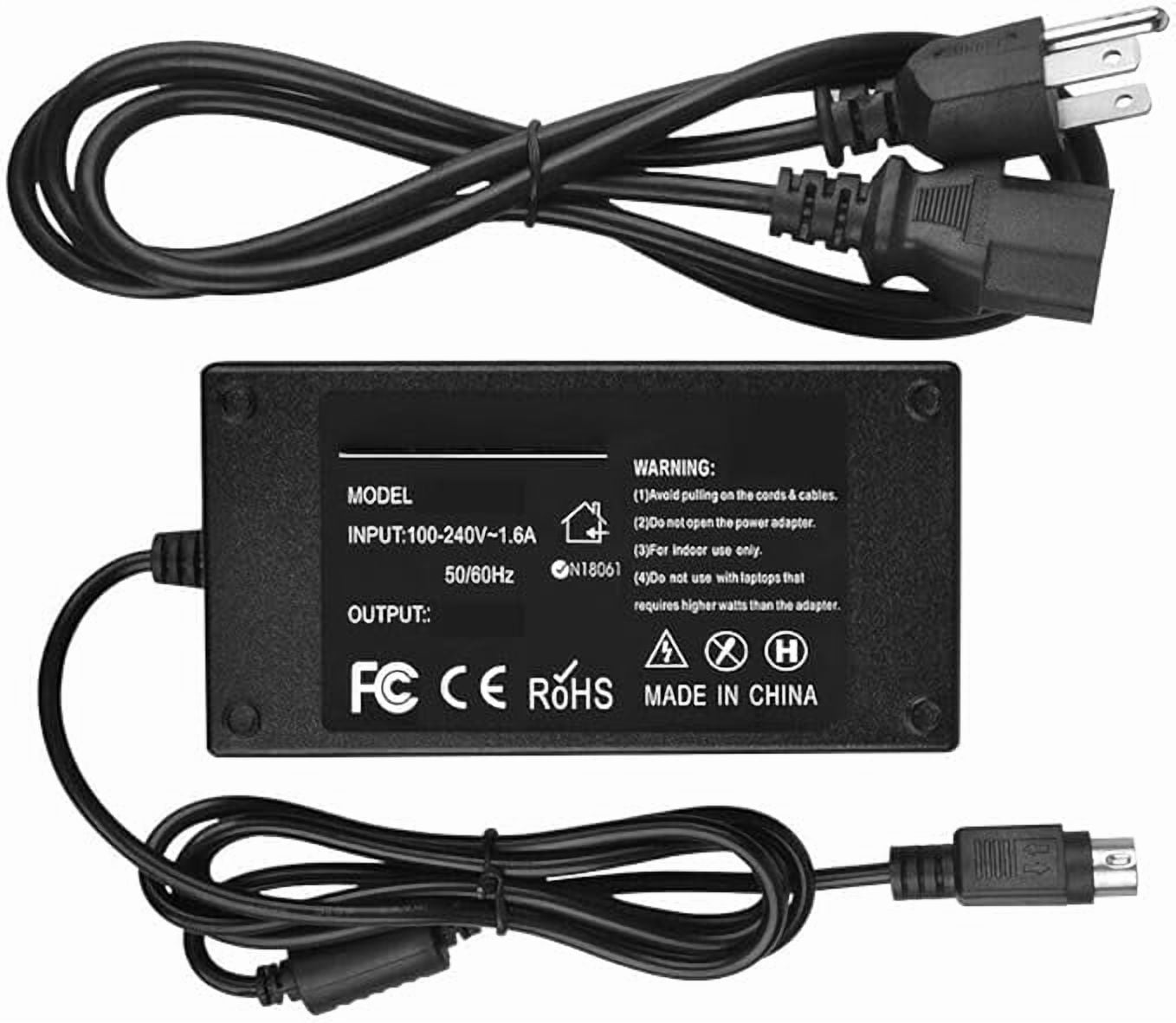 Nuxkst 3-Pin DIN 12V 5A AC/DC Adapter for CD Coming Data Model CP1250 ...