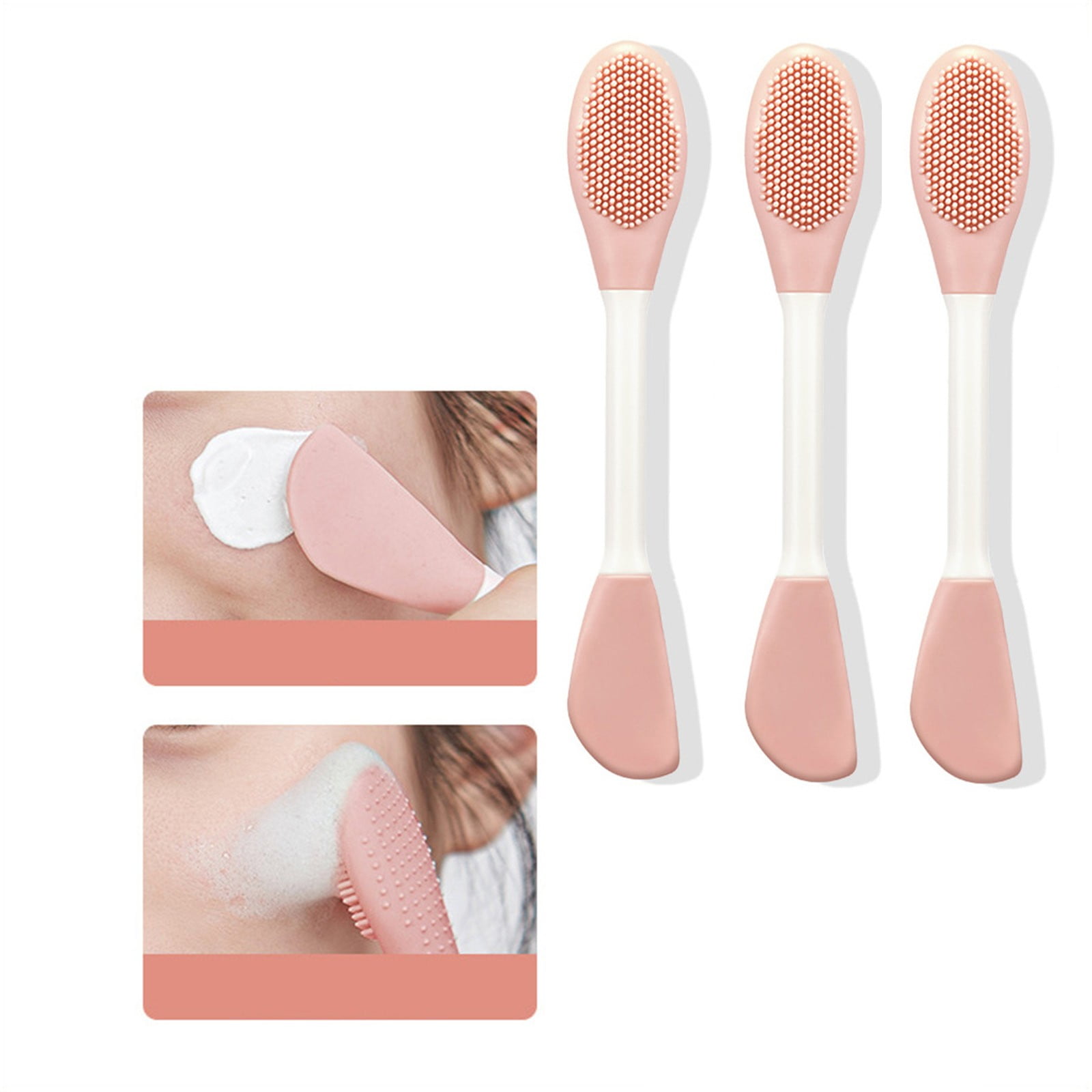 Nuyoaher Silicone Face Applicator 2 Packs End Exfoliating Silicone Face ...