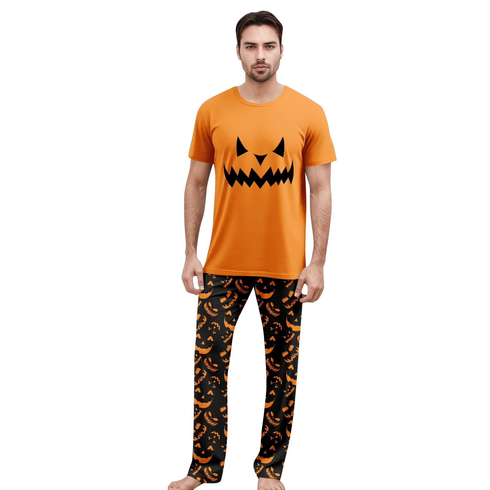 Nvse 2026 New Matching Family Halloween Pajamas Set - Cute Pumpkin ...