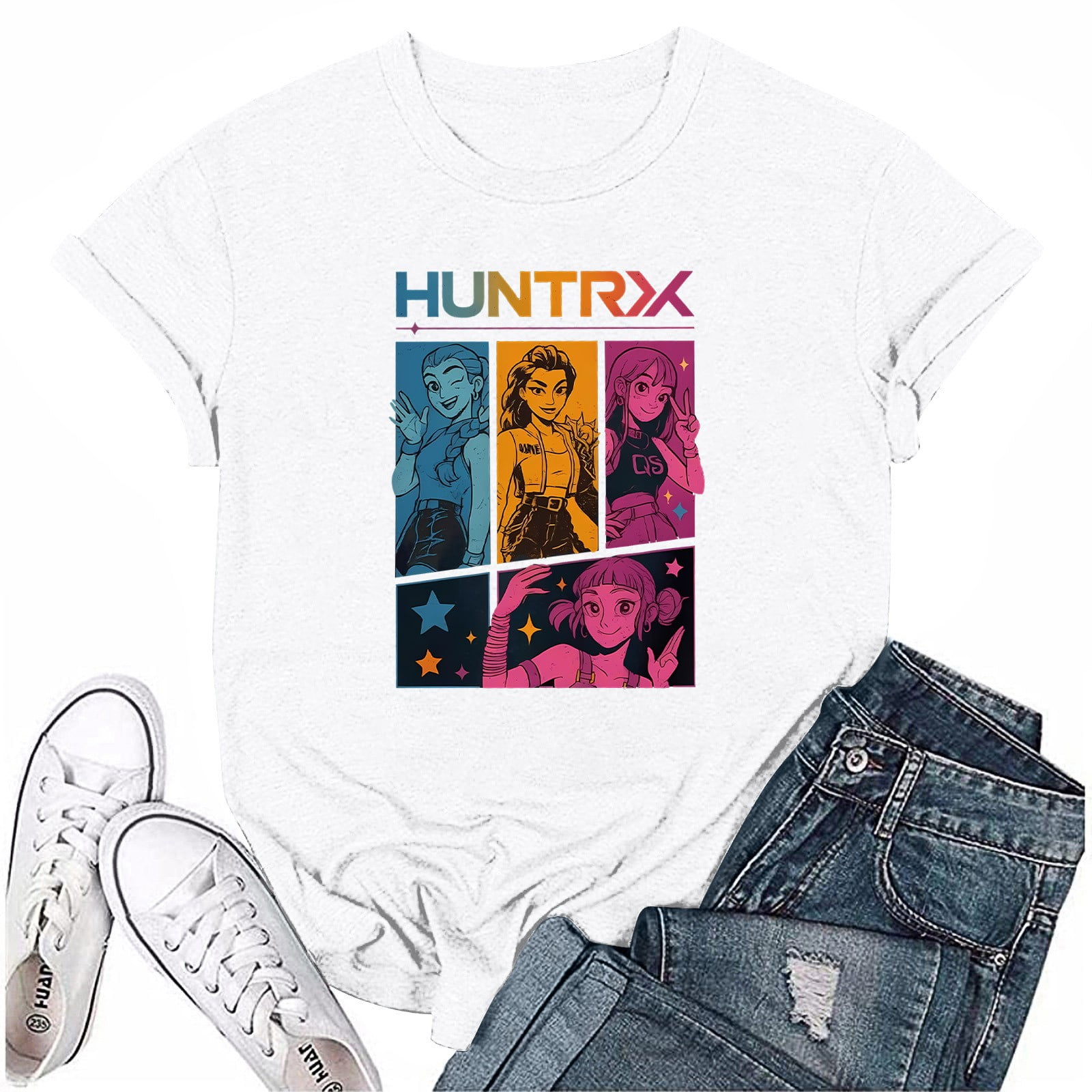 Nvse-Kpop T-Shirt for Men /Women– Korean Pop Anime Style Tee with ...