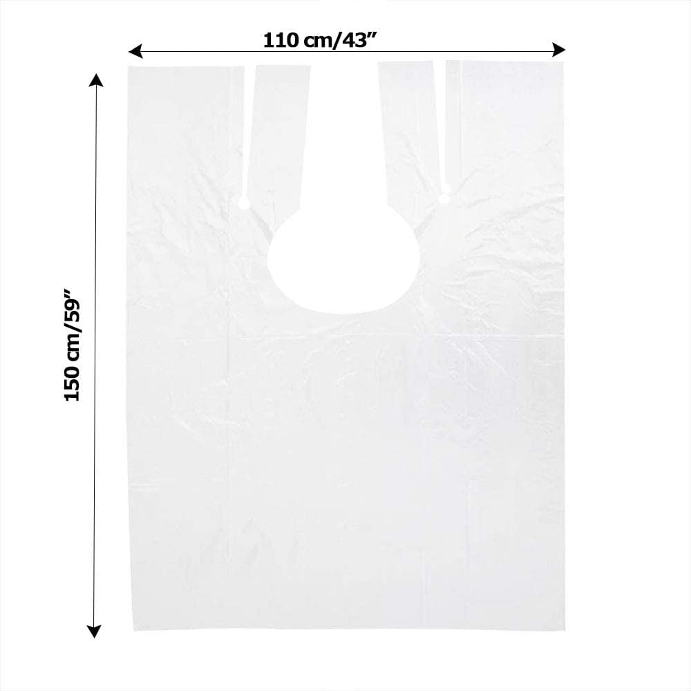 Nvzi 100 Pcs Hair Cutting Capes Disposable Waterproof Hair Salon Capes ...