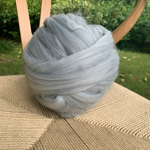 Nvzi 100g Wool Roving Yarn, Fiber Roving Wool Top, Wool Felting ...