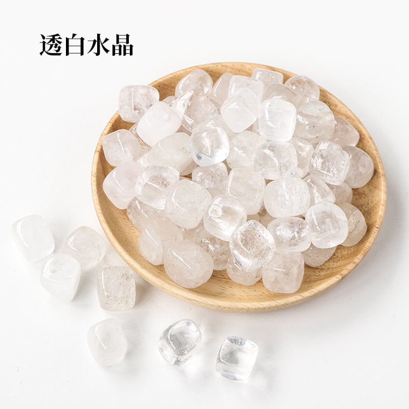 Nvzi 100g white transparent natural crystal raw stone block stone ...