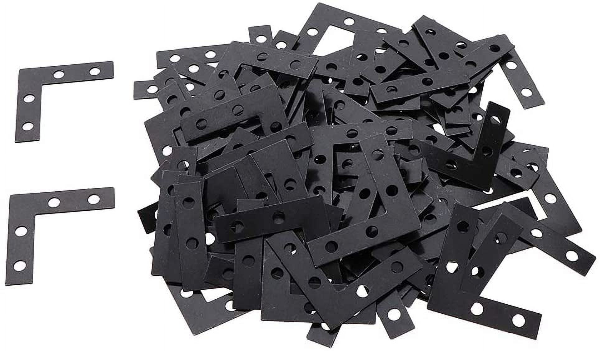 Nvzi 100pcs Metal L Shaped Flat Fixing Mending Repair Plates, Corner ...
