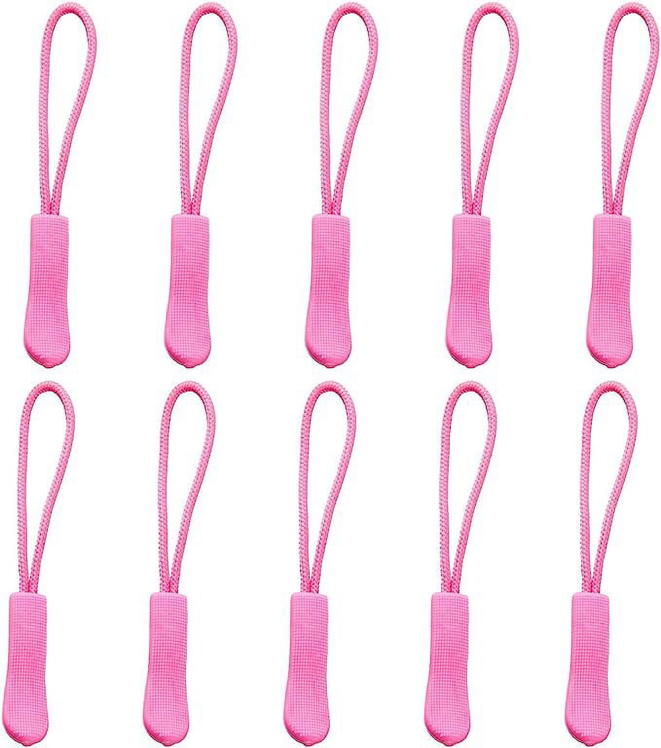XmhyTop-A 10Pcs Replacement Zipper Pulls Pink Zipper Pull Cord Extender ...
