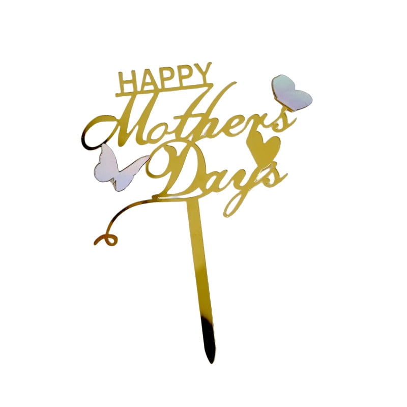 Nvzi 10pcs Happy Mother's Day Cake Topper Mom Letter Cake topper Pink ...