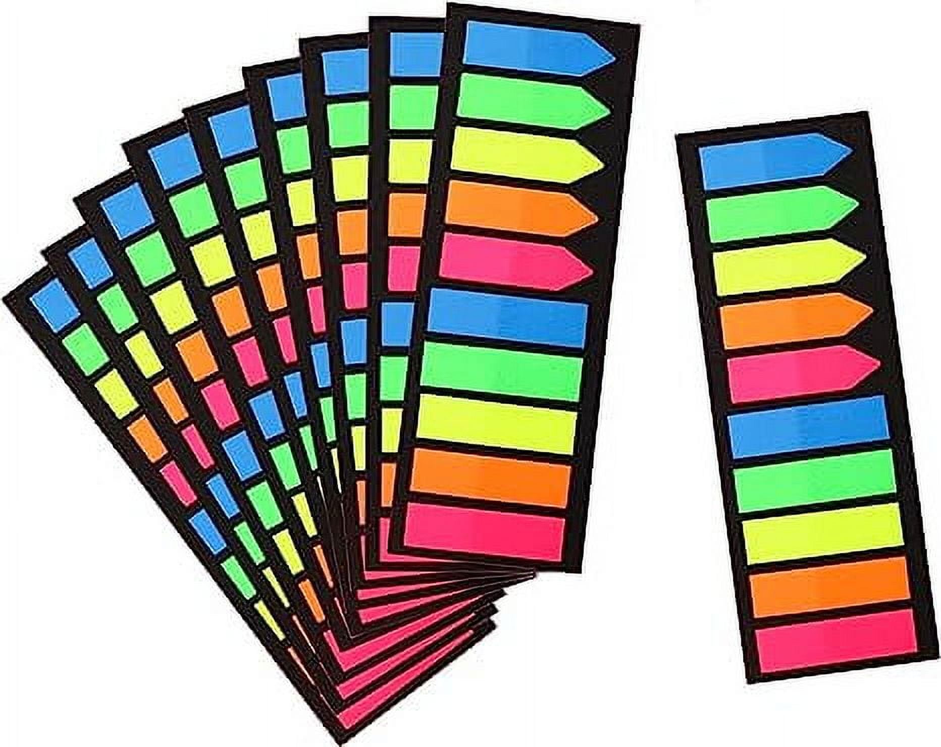 Nvzi 2000 Pieces Page Markers Tabs,Colored Sticky Tabs for Books ...