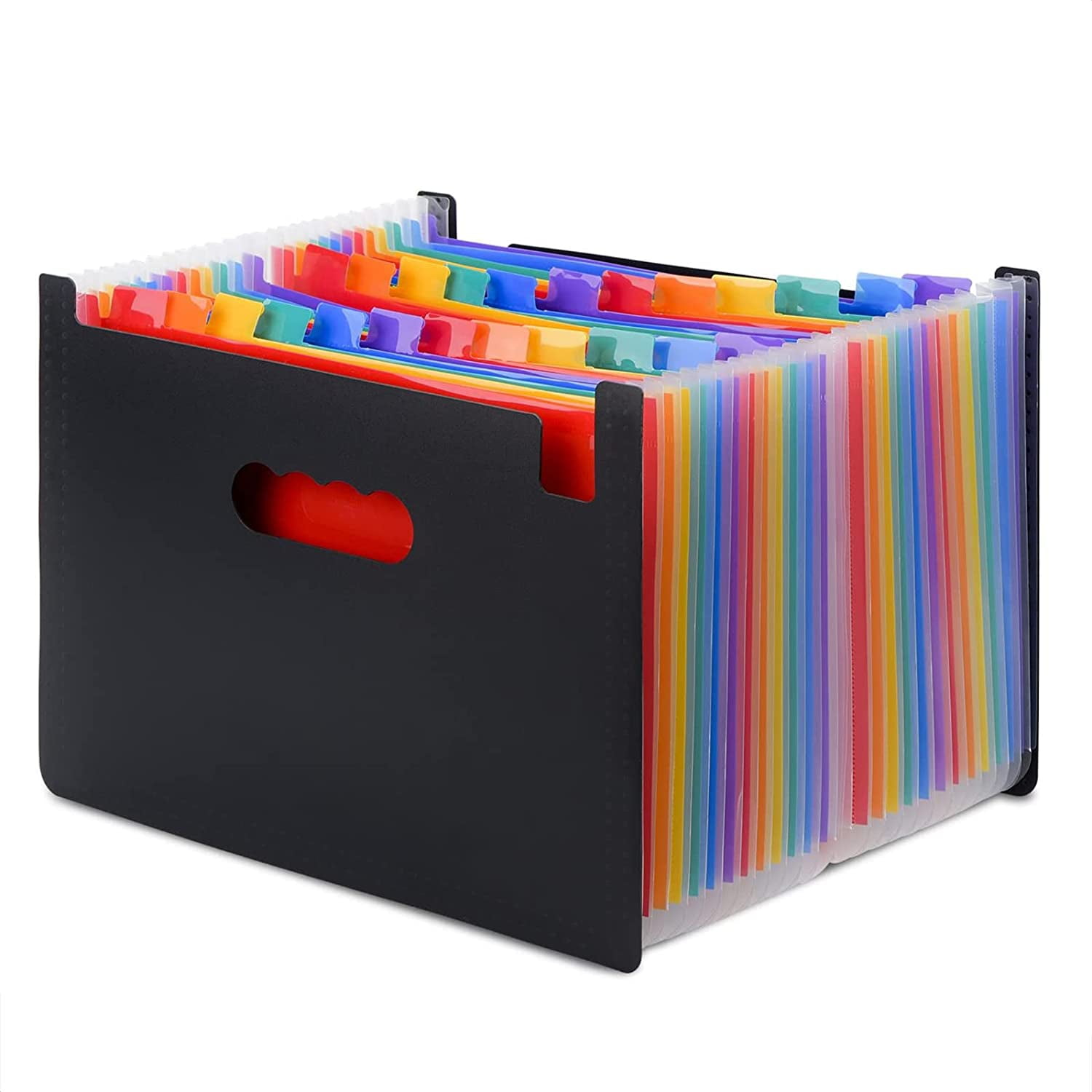 Nvzi 24 Pcs Pocket Organizer Folder Plastic Accordian File Organizer ...