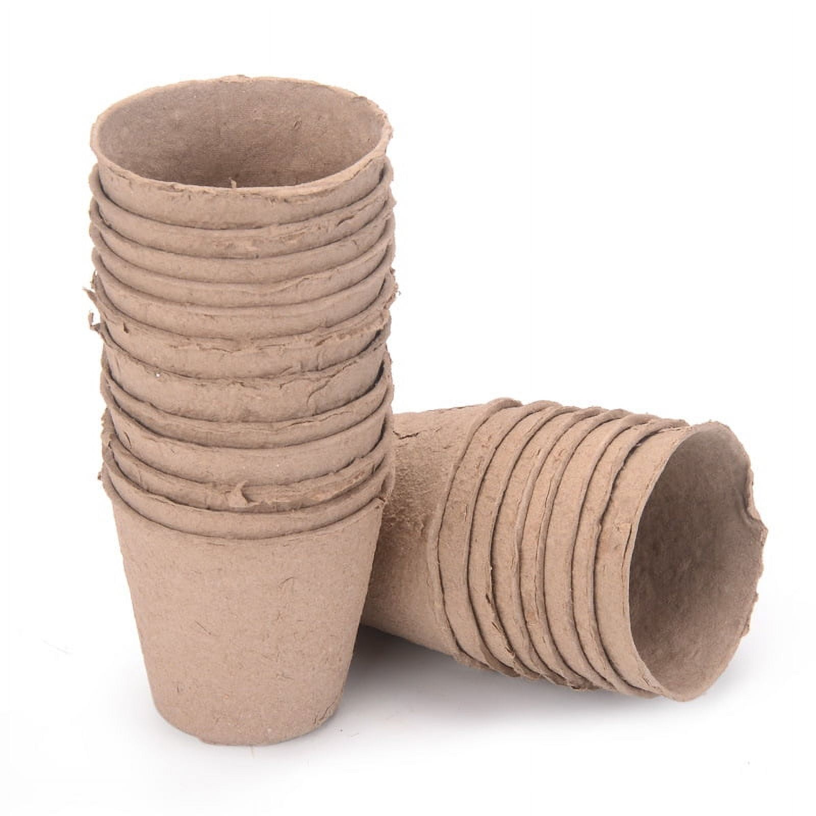 Nvzi 25 pieces pulp seedling cup nutrition pot biodegradable seedling ...