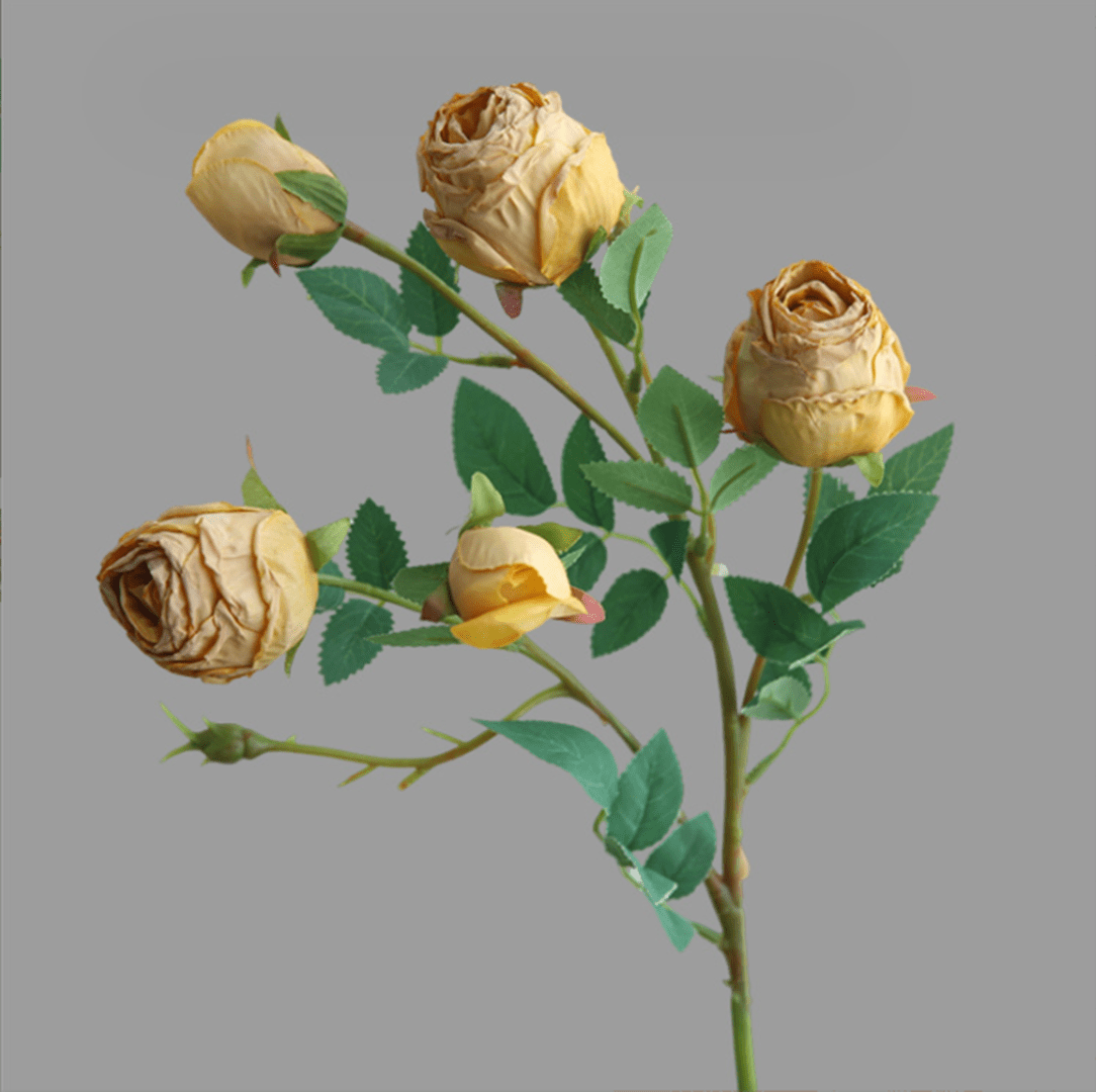 Nvzi 3pcs 5headed Roses Artificial Flowers, Fake flowers, Flores ...