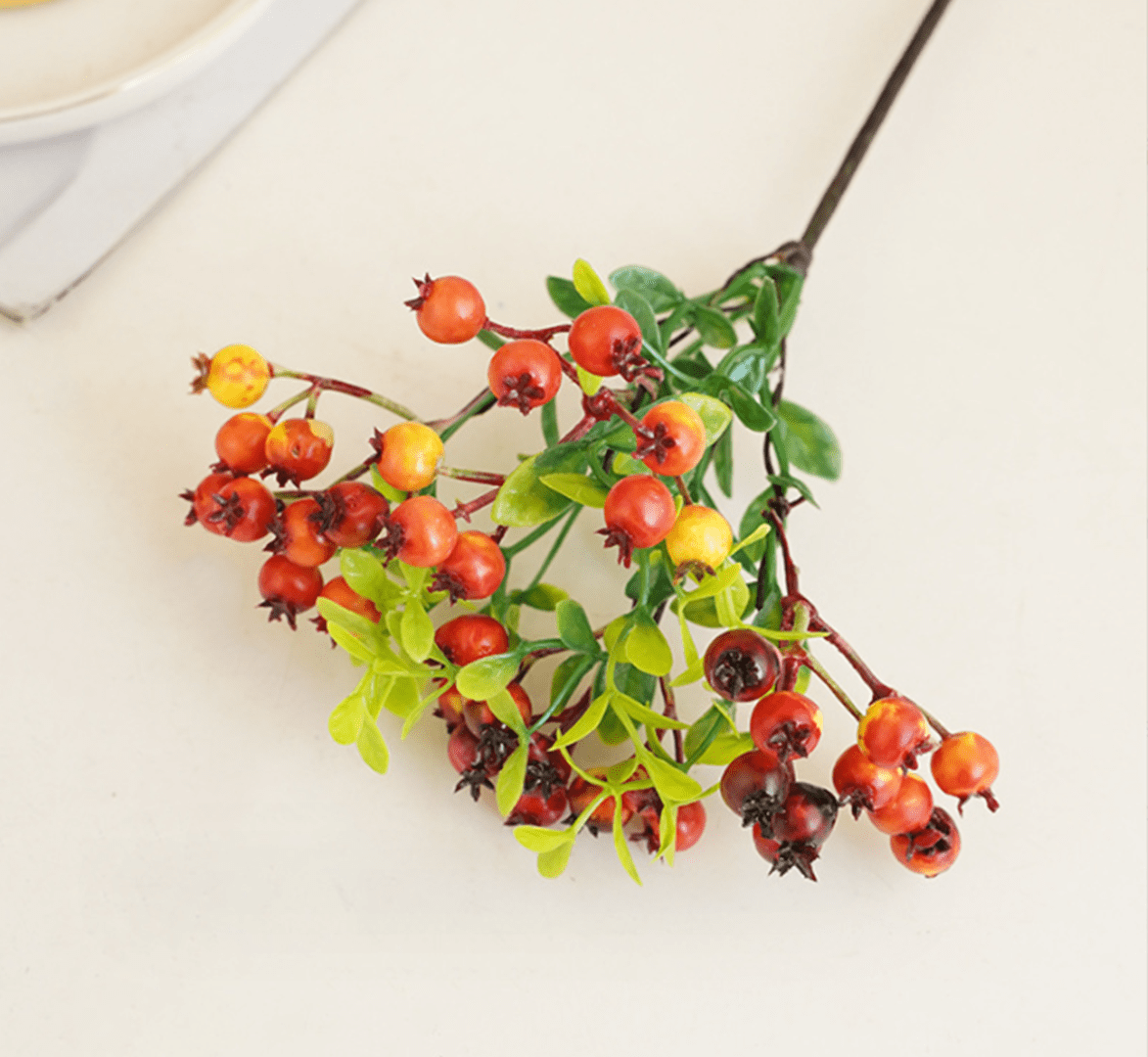 Nvzi 3pcs Berry Artificial Flowers, Fake flowers, Flores Artificiales ...