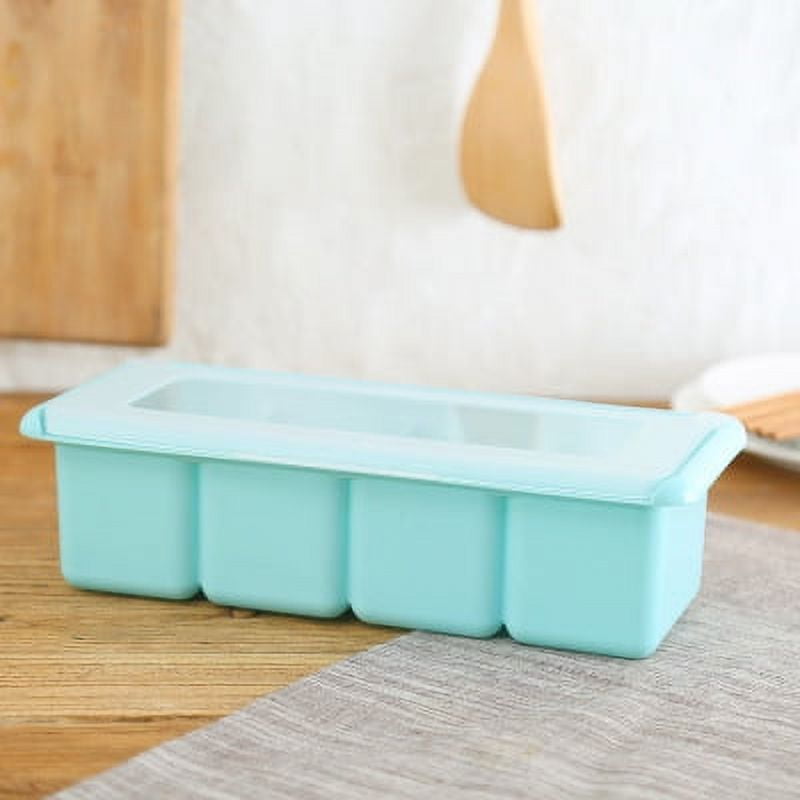 Nvzi 4 Grids Seasoning Box, Multi Compartments Spice Rack Home ...