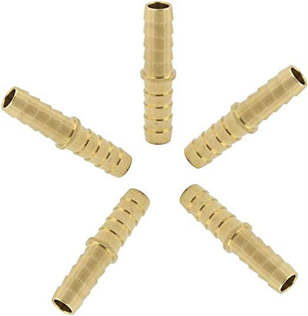 Nvzi 5 Pcs Brass Hose Barb Fitting, Mender/Splicer/Joiner/Union (6mm ...