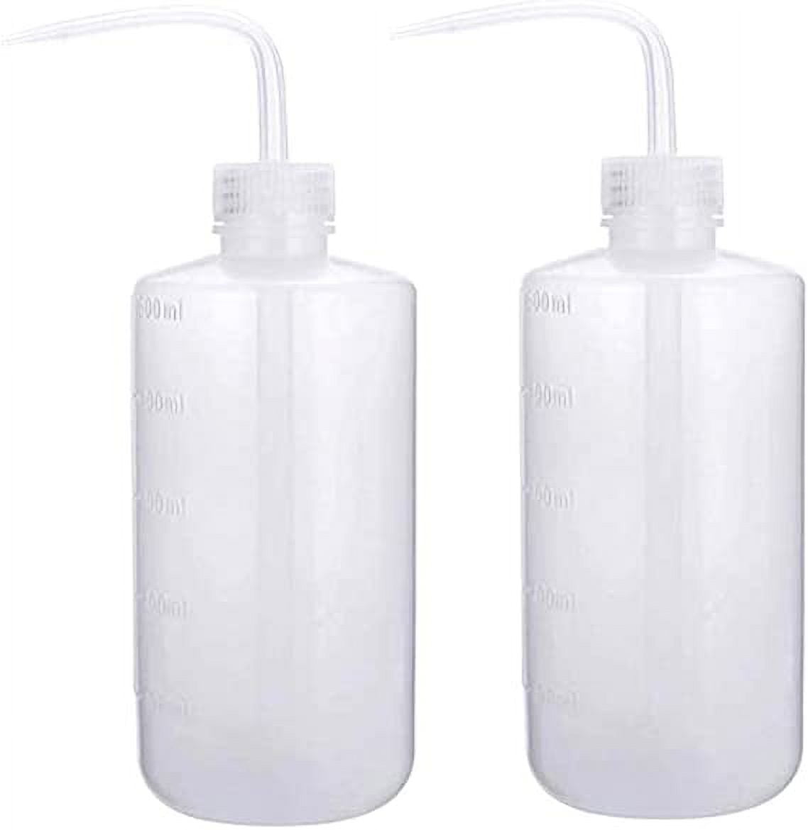 Nvzi 500ml Plastic Safety Wash Bottle, Transparent White Lab Squeeze ...
