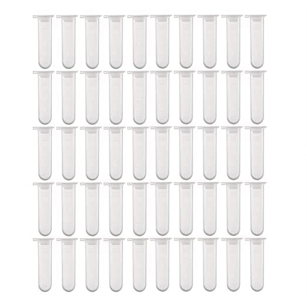 Nvzi 50Pcs 5ml Microcentrifuge Tube with Snap Cap, Clear Plastic ...