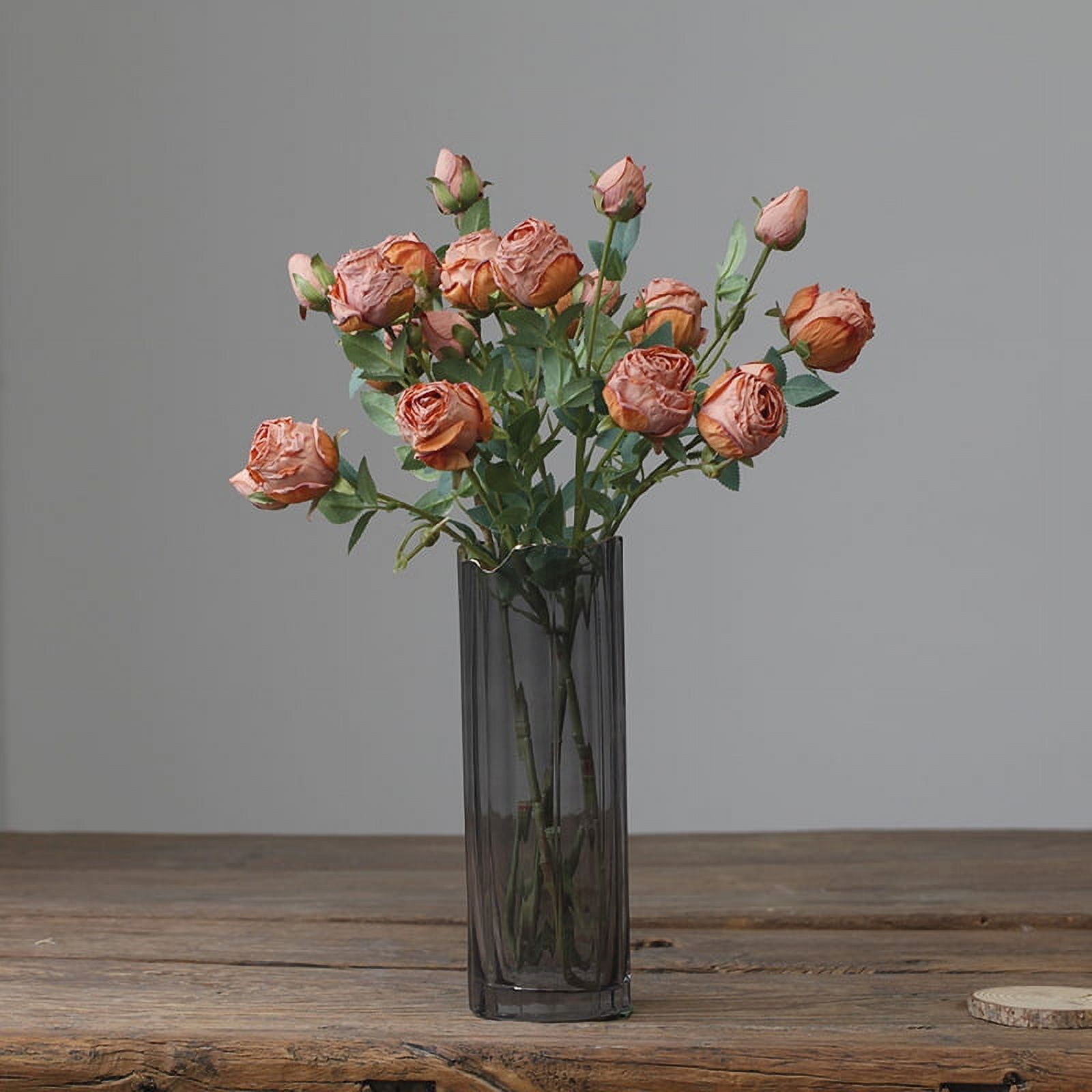 Nvzi 6pcs Artificial Rose Flowers Long Stem Fake Silk Roses for DIY ...