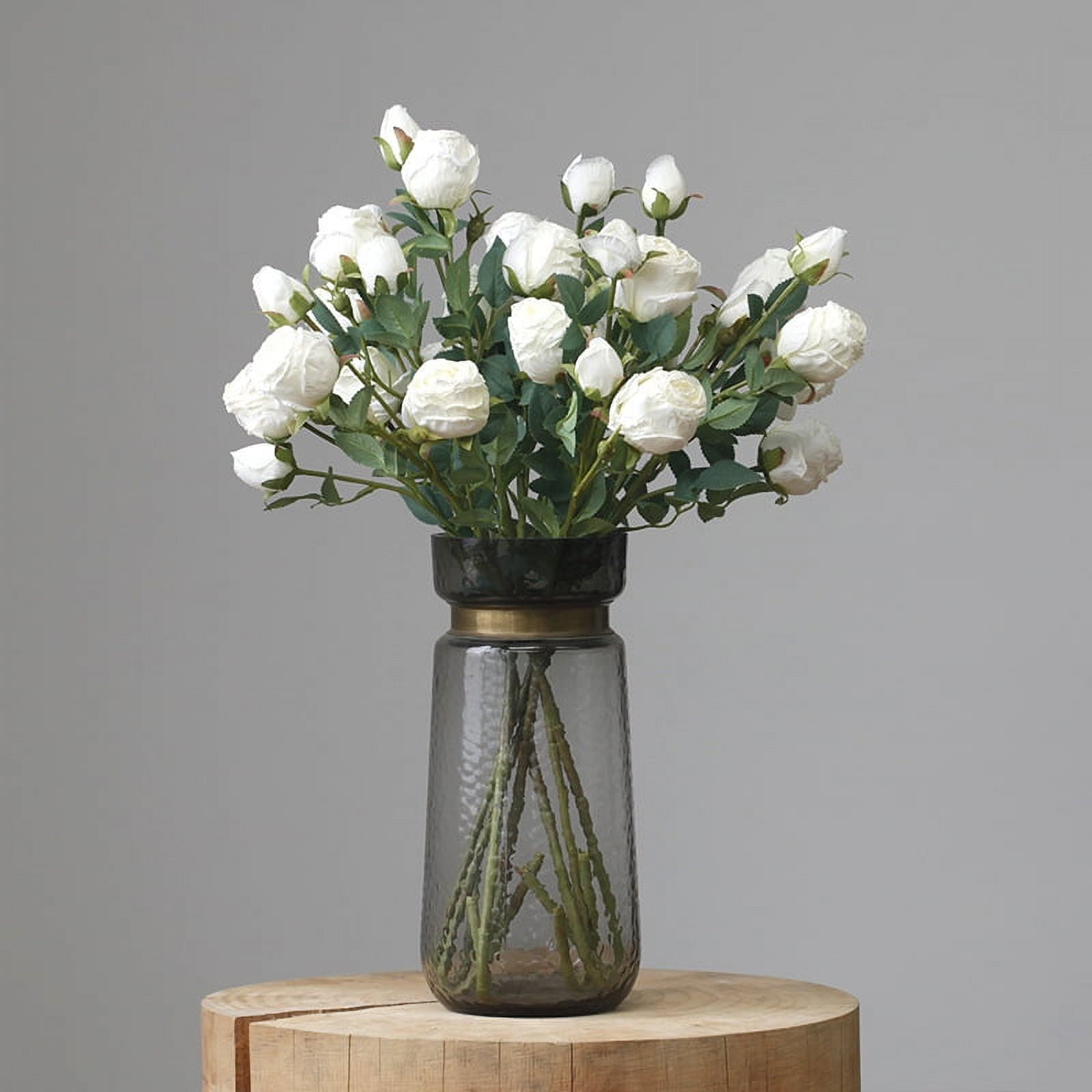 Nvzi 6pcs Artificial Rose Flowers Long Stem Fake Silk Roses for DIY ...