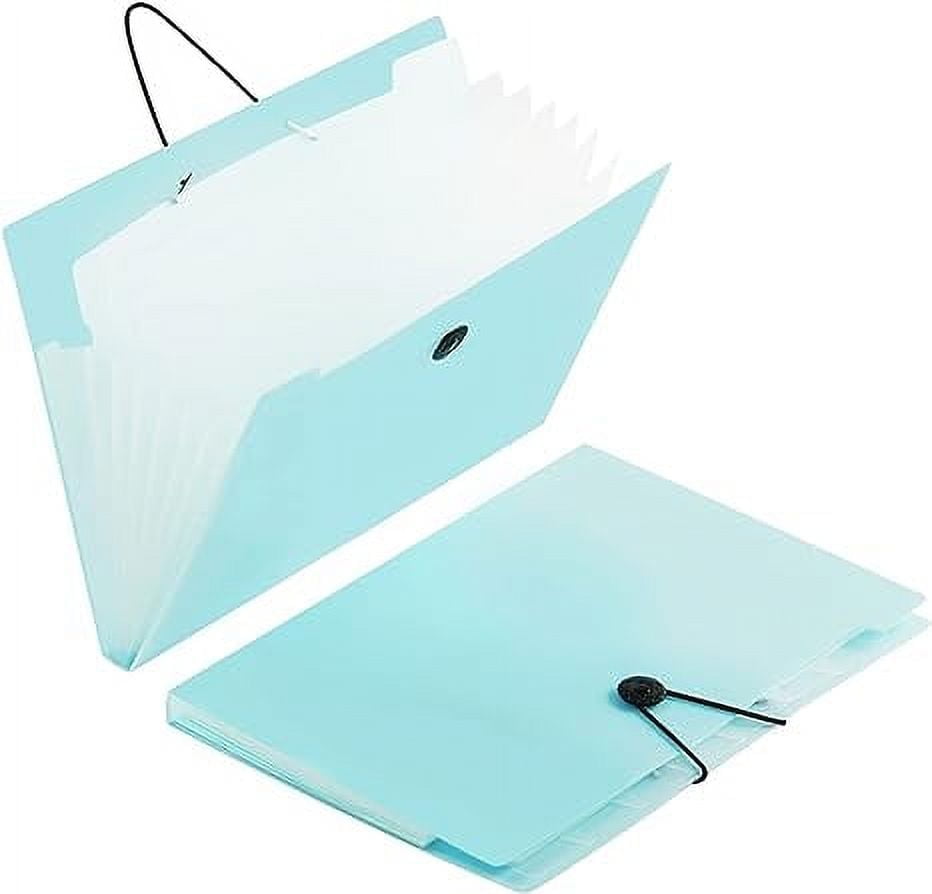 Nvzi 8-Pocket File Folders - 2 Pack Accordian File Organizer with ...