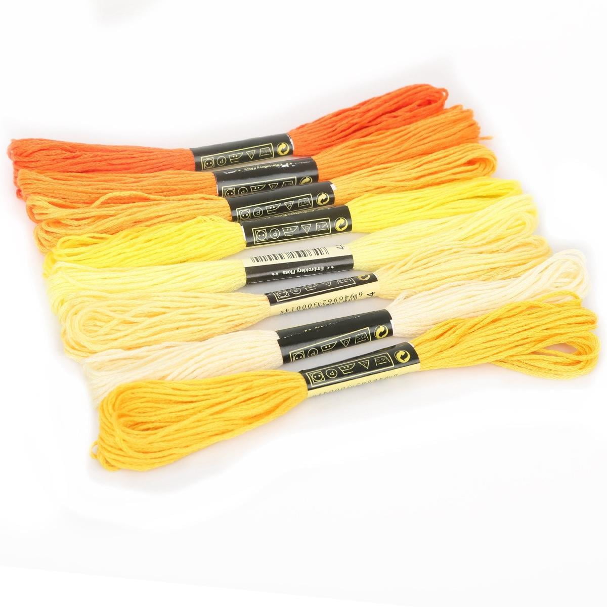 Nvzi 8 Skeins Embroidery Floss Red Color, Friendship Bracelet String ...