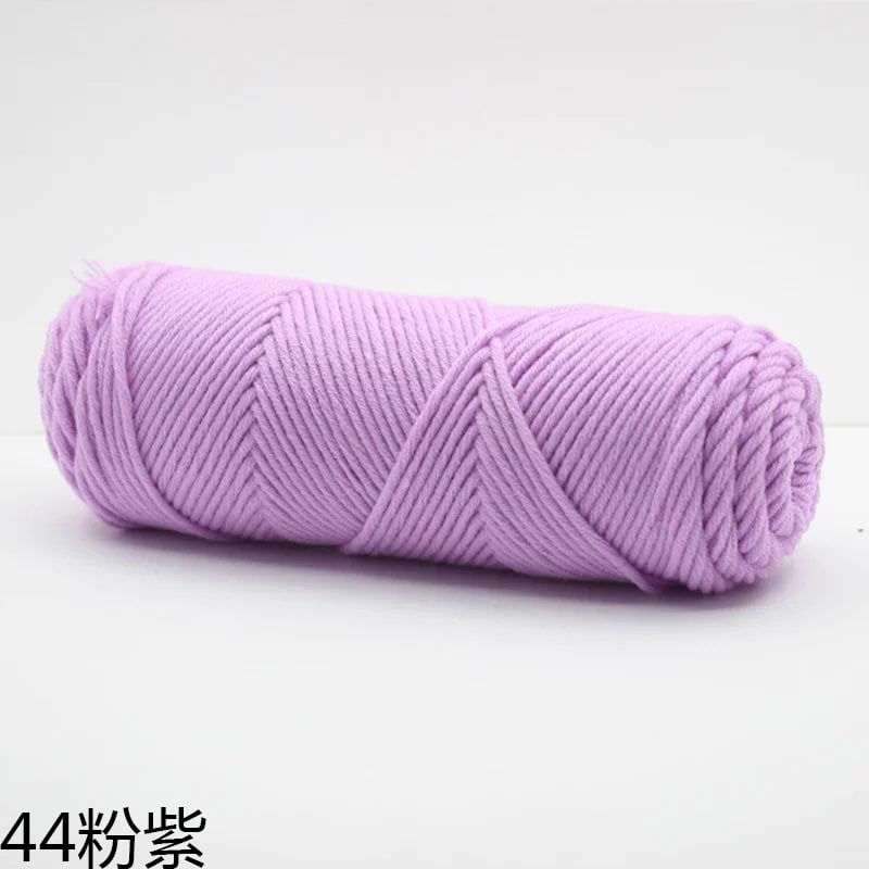 Nvzi 8-Strand Mixed Fiber Yarn for Crocheting - 2 Rolls Pink Purple ...