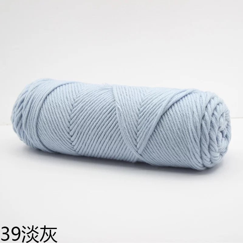 Nvzi 8-Strand Mixed Fiber Yarn for Crocheting - 2 Rolls pale gray slate ...